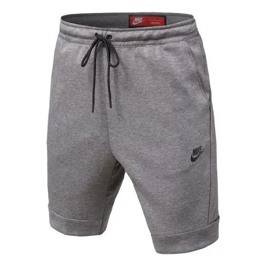 Nike Alphabet Logo Printing Lacing Loose Shorts Gray - Grey