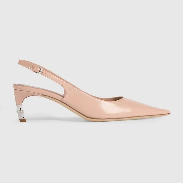 Gucci Castello Slingback Leather - Pink