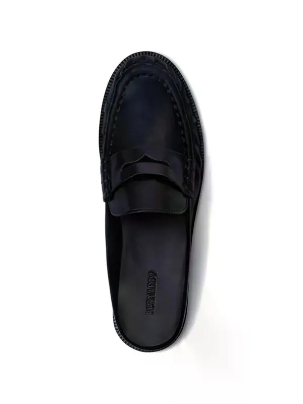 Bernardo Tilda Penny-slot Mules - Black