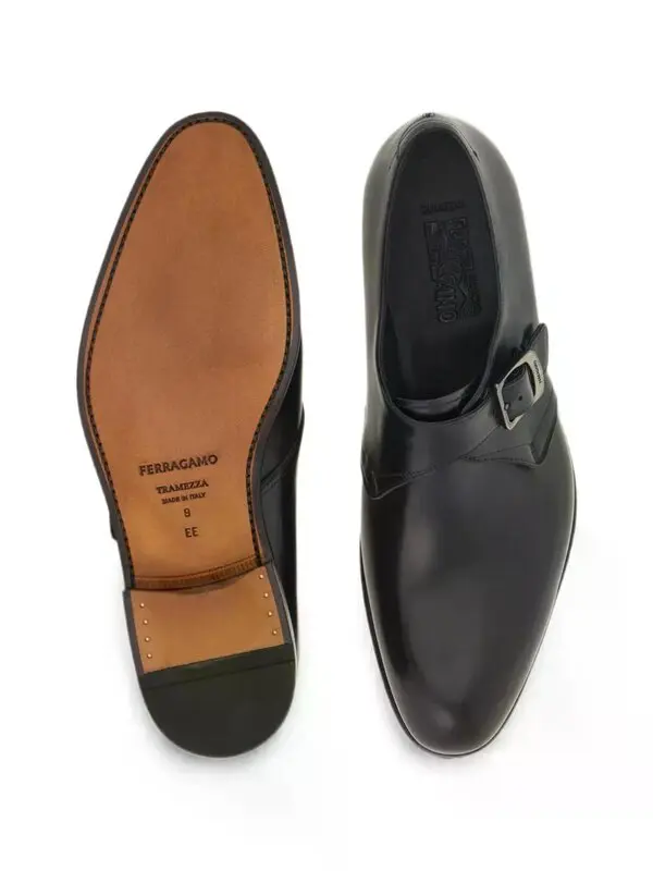 FERRAGAMO Tramezza Single Monk Strap Shoes