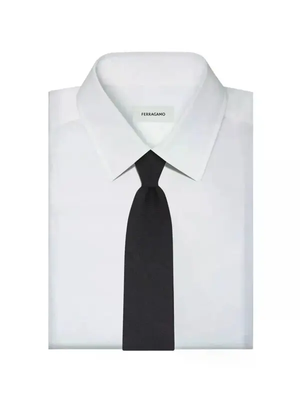 FERRAGAMO Gancini Jacquard Tie