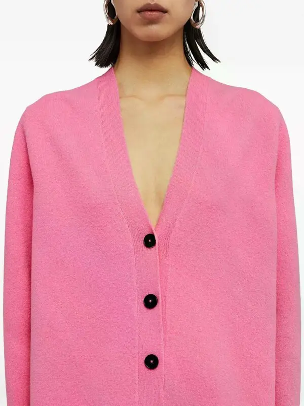 JIL SANDER V-neck Wool Cardigan