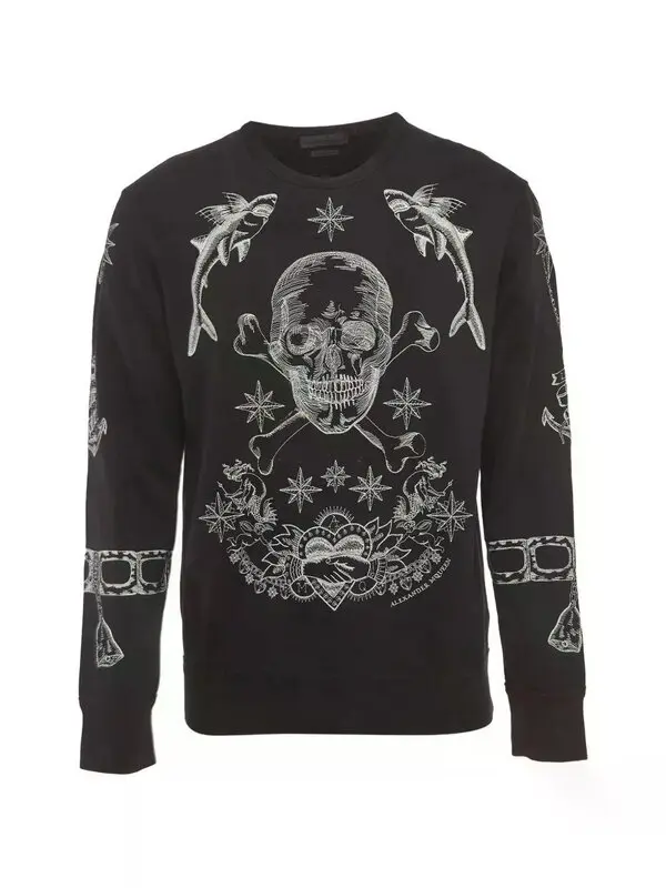 Alexander McQueen Embroidered Skull Sweatshirt