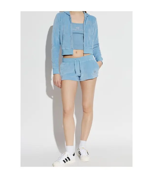 SPORTY  RICH Drawstring Shorts