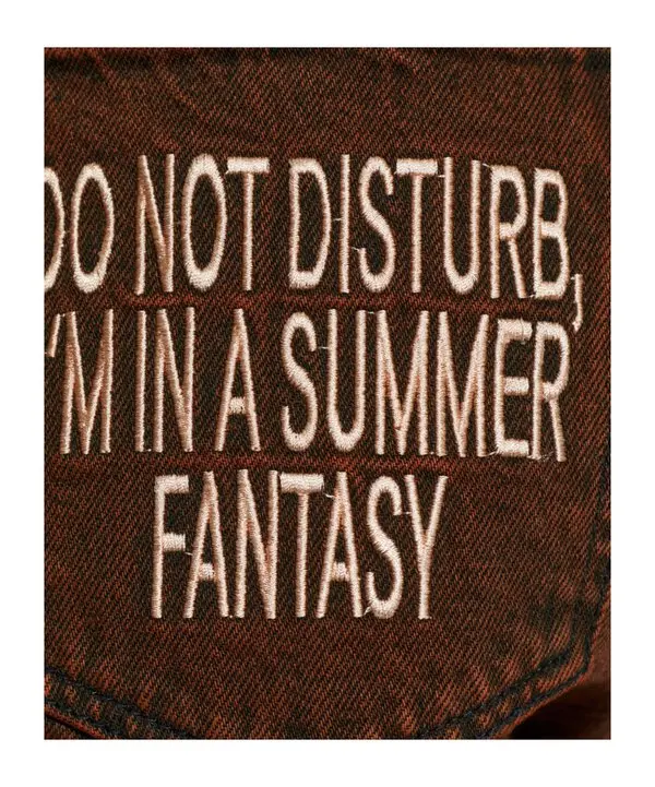 CARNE BOLLENTE Embroidered Denim Shorts