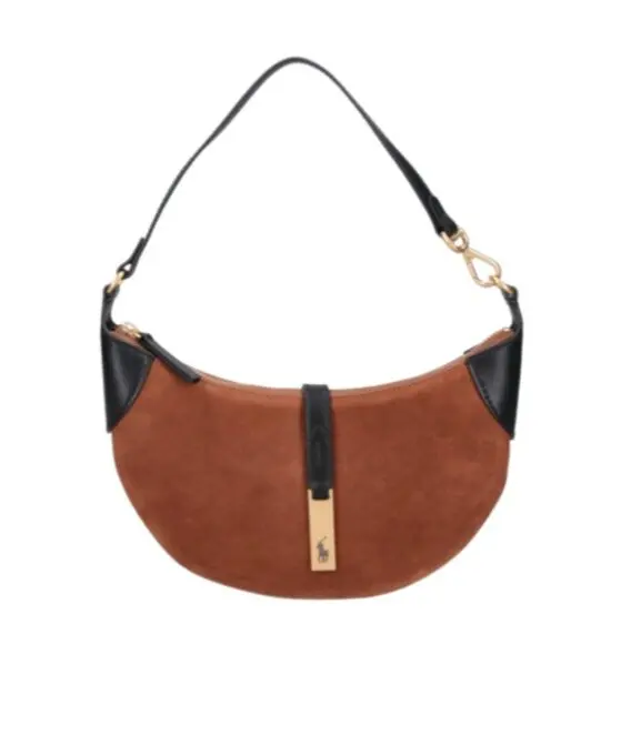 Polo Ralph Lauren Half-moon Shoulder Bag - Brown