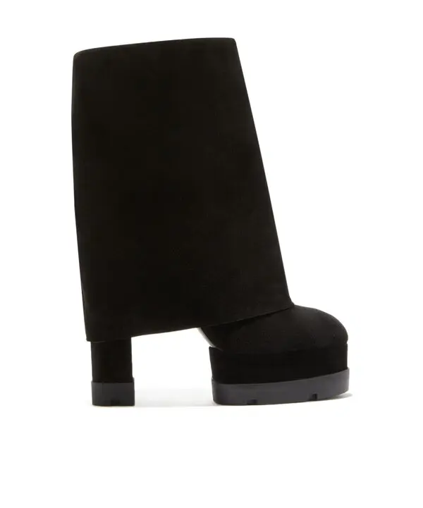 Casadei Knee-length Suede Boots - Black