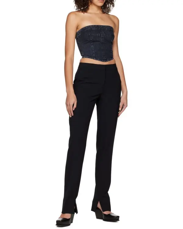 Stella McCartney Split Cuff Straight Leg Trousers
