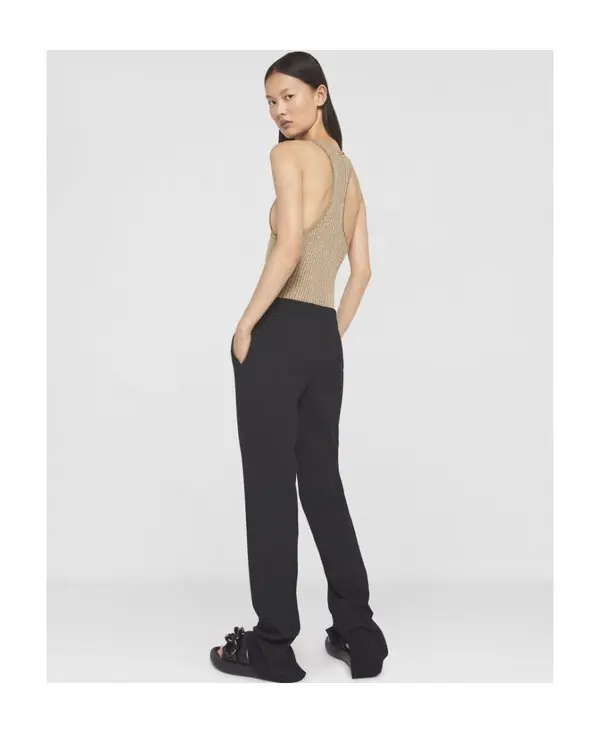 Stella McCartney Split Cuff Straight Leg Trousers