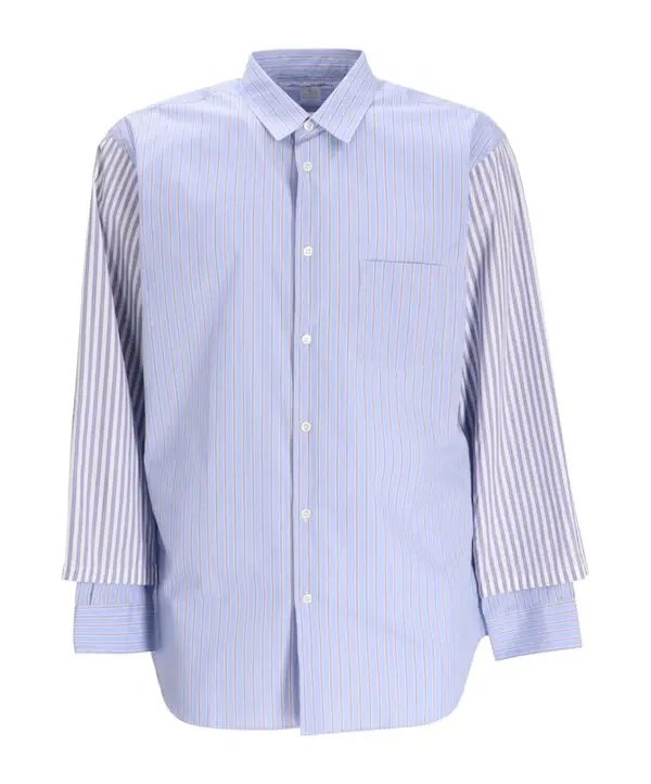 Comme Des Garçons Striped Shirt - Blue