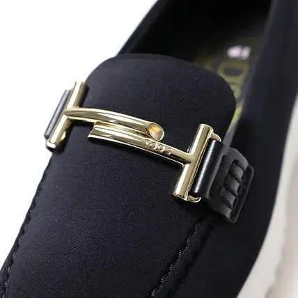TOD'S Push-on Loafers With Gold Double T-buckle