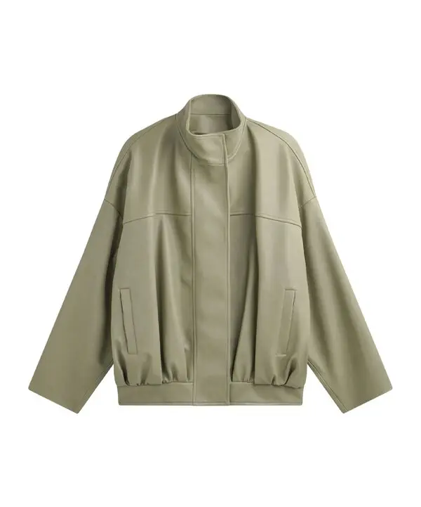 THE FRANKIE SHOP Veren Panelled Bomber Jacket - Nude