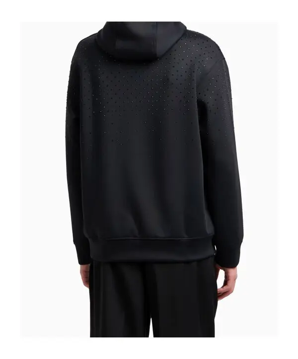 Emporio Armani Crystal-embellished Hoodie