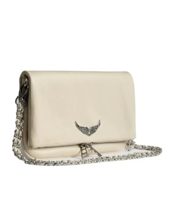 Zadig&Voltaire Rock Logo Plaque Clutch Bag - Flash