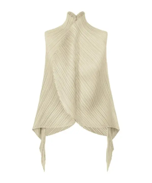 PLEATS PLEASE BY ISSEY MIYAKE Plissé-effect Sleeveless Blouse