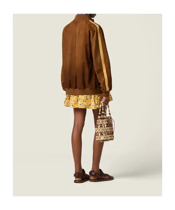 Miu Miu Waxed Suede Jacket