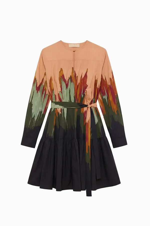 Ulla Johnson Noelia Tie Neck Mini Dress