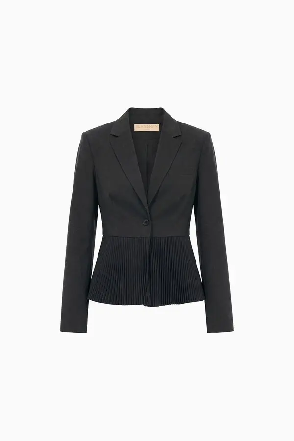 Ulla Johnson Greta Pleated Peplum Blazer