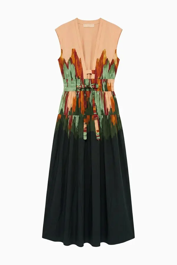 Ulla Johnson Lucine Deep V Cotton Dress