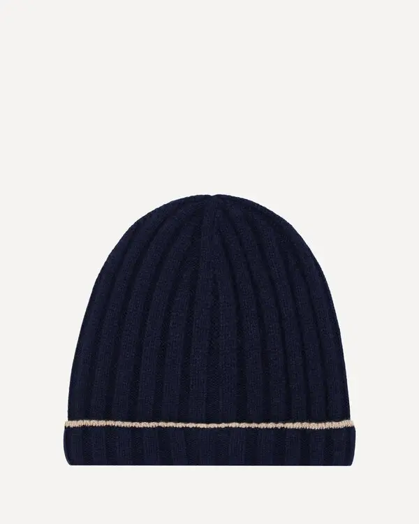 Brunello Cucinelli Cashmere Beanie Hat - Blue