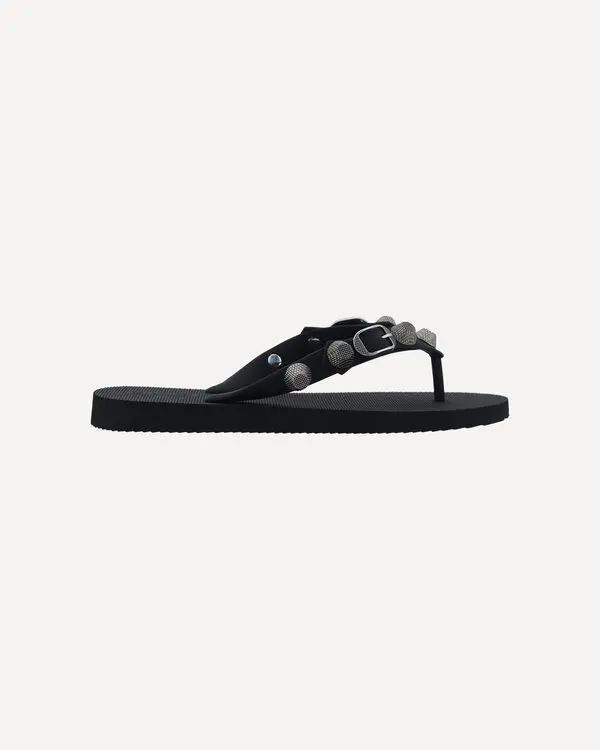 Balenciaga Cagole Studded Thong Sandals