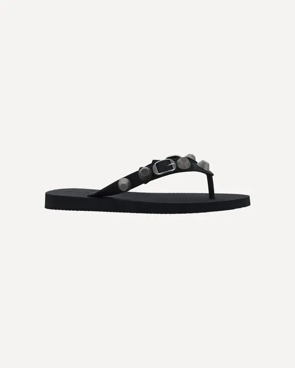 Balenciaga Cagole Studded Thong Sandals