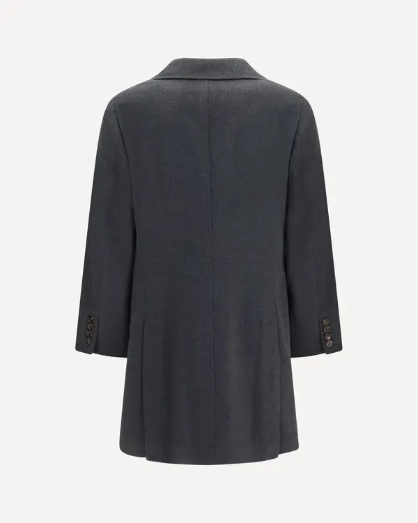 Brunello Cucinelli Cashmere Coat - Grey