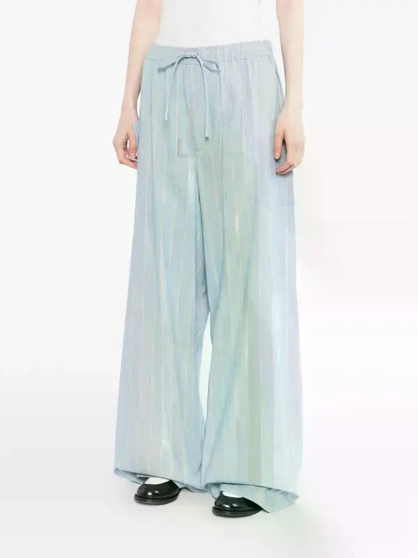 MARINA YEE Striped Drawstring Trousers