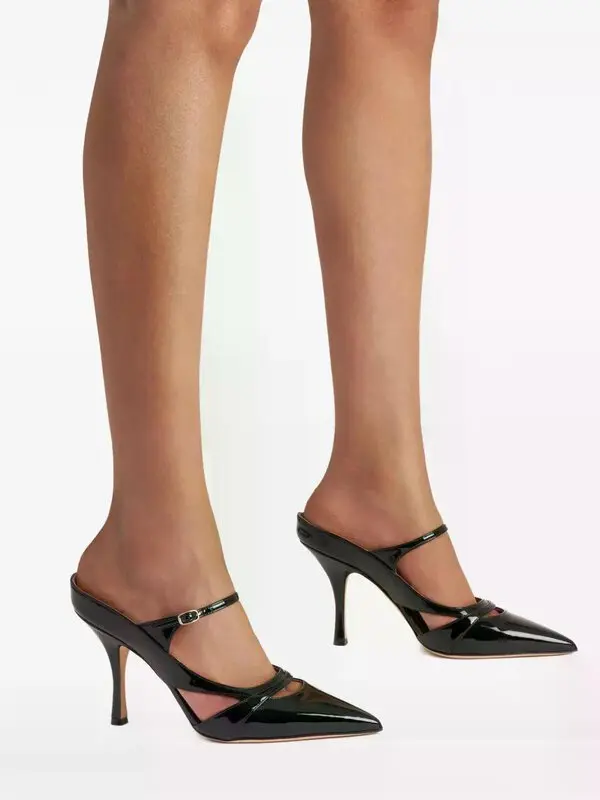 MALONE SOULIERS Patty Patent Leather Mules