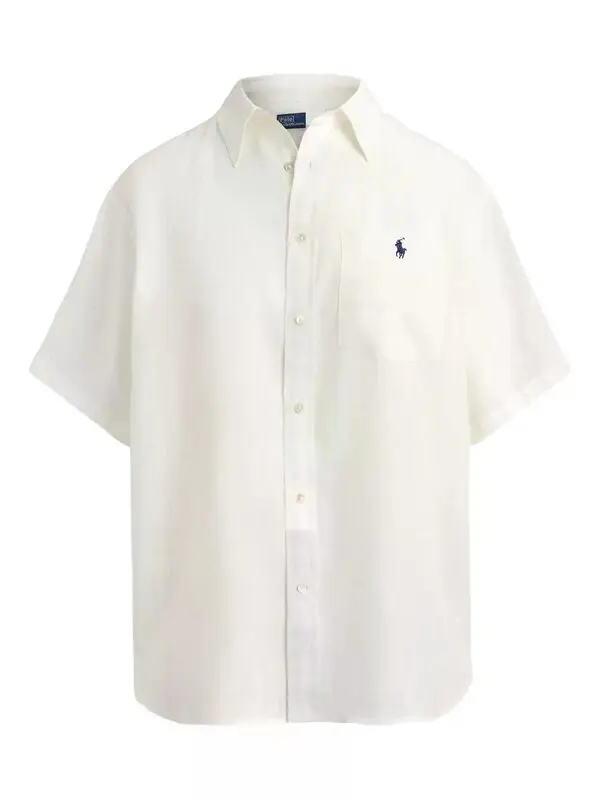 Polo Ralph Lauren Oversized Linen Shirt - Neutrals