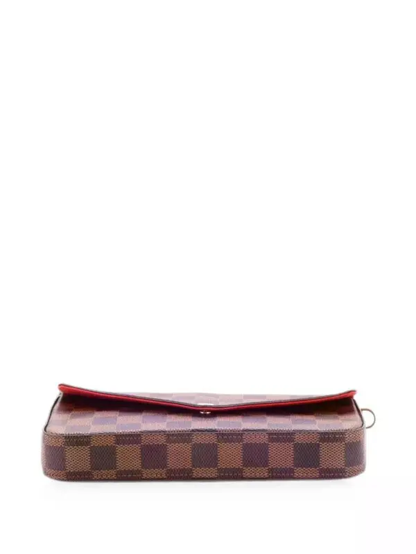 LOUIS VUITTON Felicie Pochette Damier Crossbody Bag - Brown