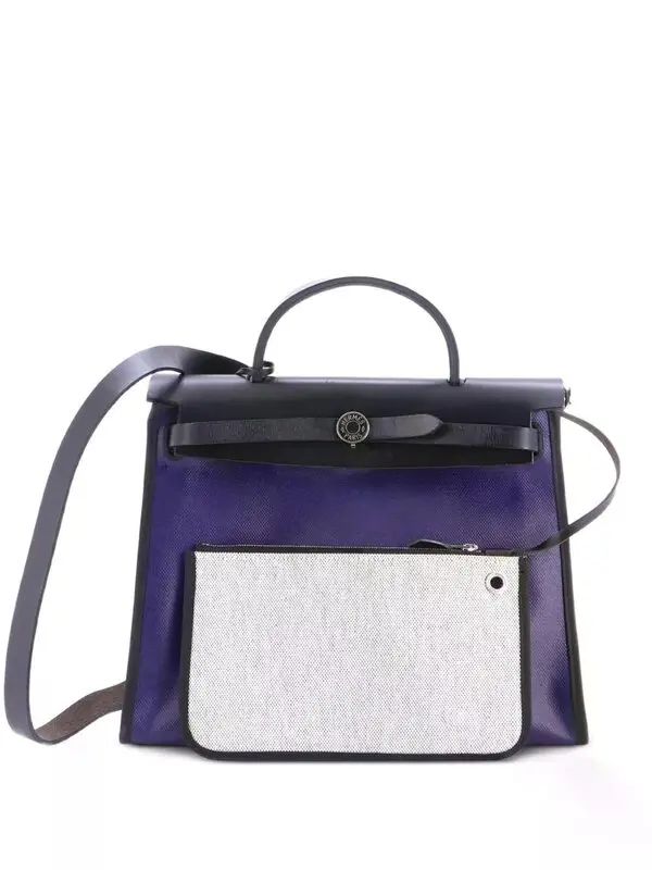 Hermès Herbag Zip Berline Shoulder Bag - Blue