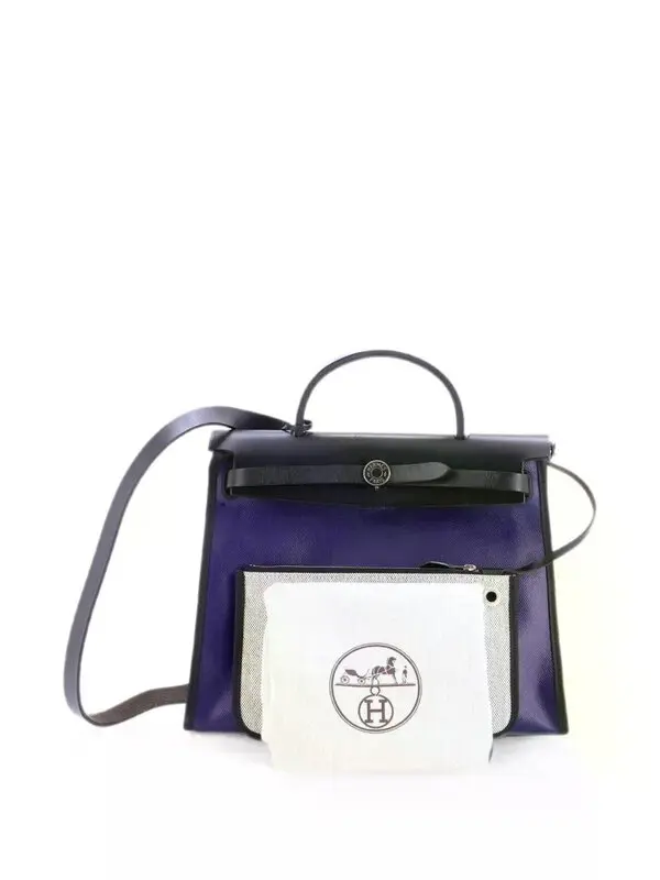 Hermès Herbag Zip Berline Shoulder Bag - Blue