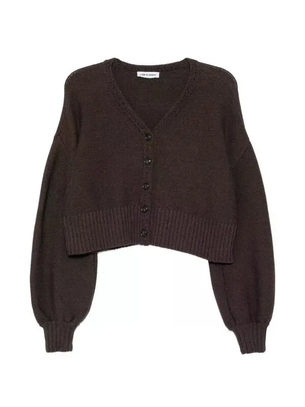 LOW CLASSIC Puff Sleeve Cardigan