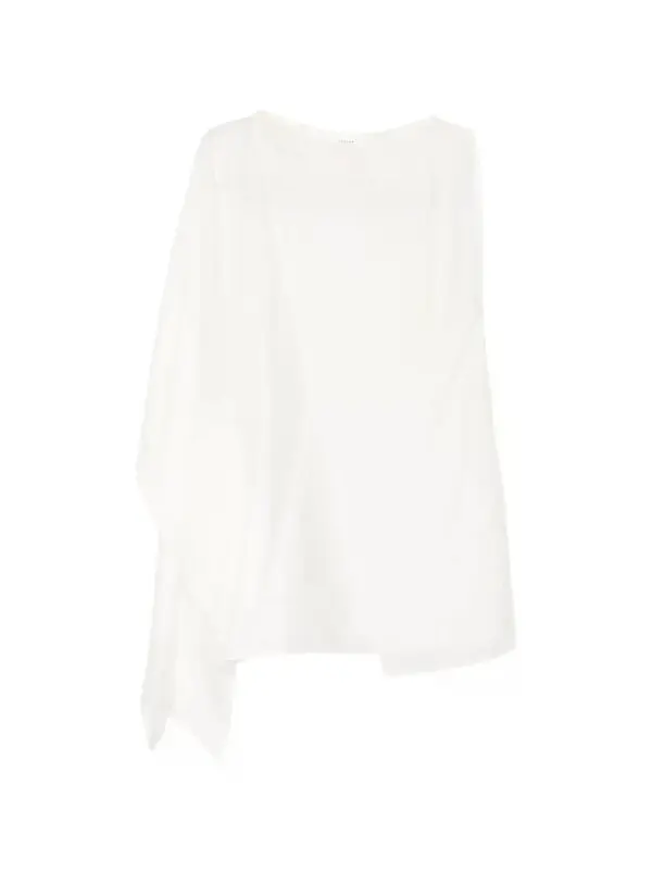 RUOHAN Sleeveless Draped Top - Neutrals