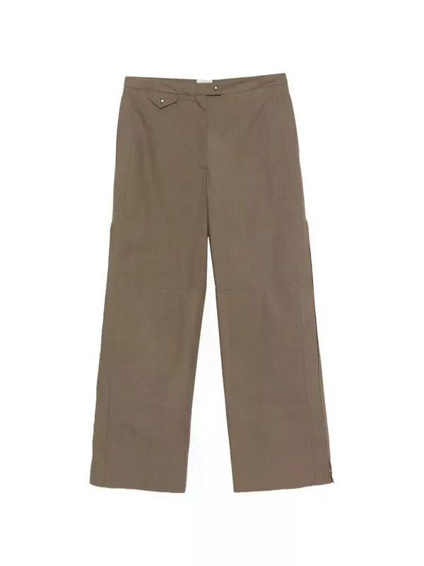 Calvin Klein Gemma Zipped-cuff Trousers - Brown