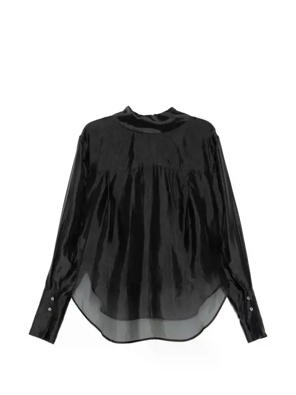 SYSTEM Sheer Scarf-tie Shirt