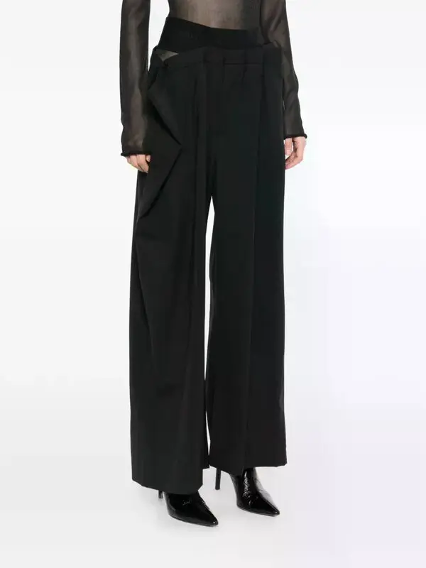ALAINPAUL Alain Paul Tailored Trousers With Logo Waistband