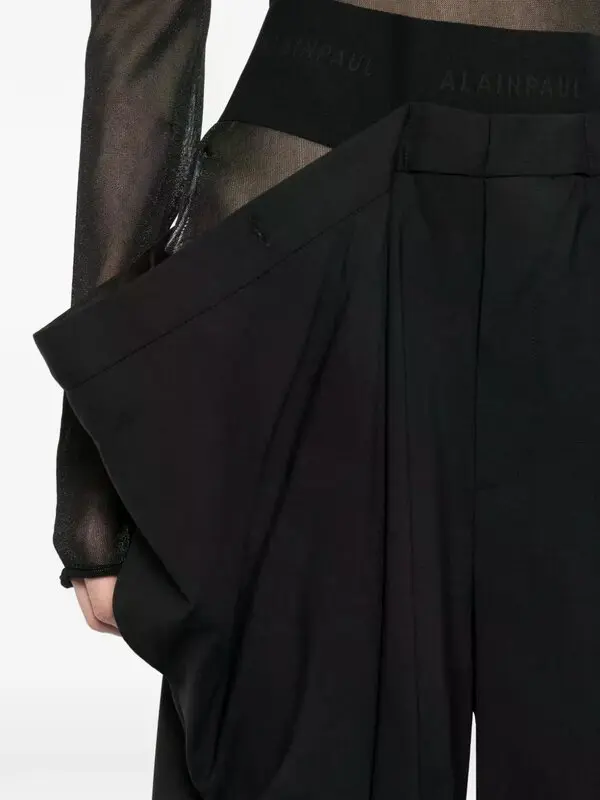 ALAINPAUL Alain Paul Tailored Trousers With Logo Waistband