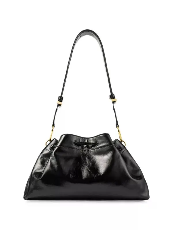 JIMMY CHOO Medium Cinch Leather Shoulder Bag - Black