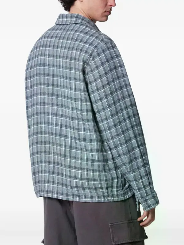 A BATHING APE Check Zip-up Shirt