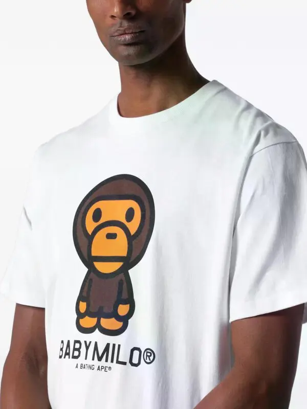 A BATHING APE Baby Milo Print T-shirt