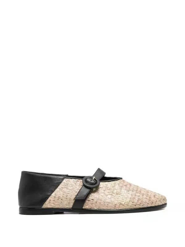AMMB MILANO Woven Buckle Ballet Flats
