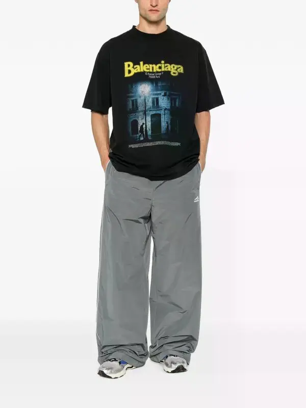 Balenciaga Graphic-print T-shirt - Grey