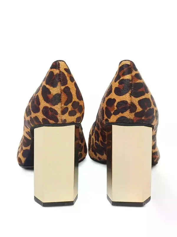 Tory Burch Leopard Print Square-toe Pumps