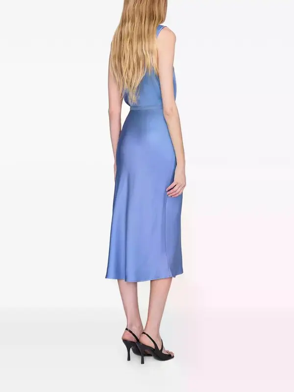 ANINE BING Bar Silk Skirt