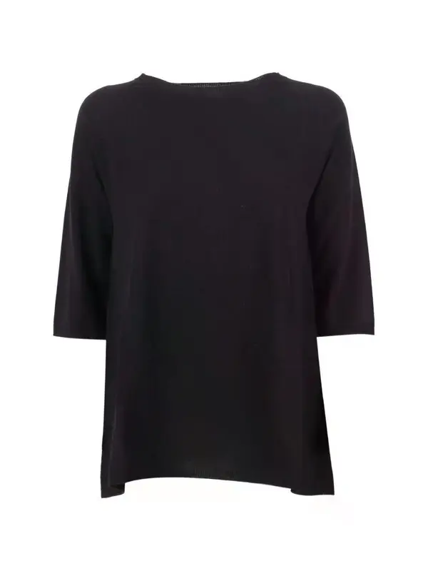 KANGRA Seamless A-line Sweater - Black
