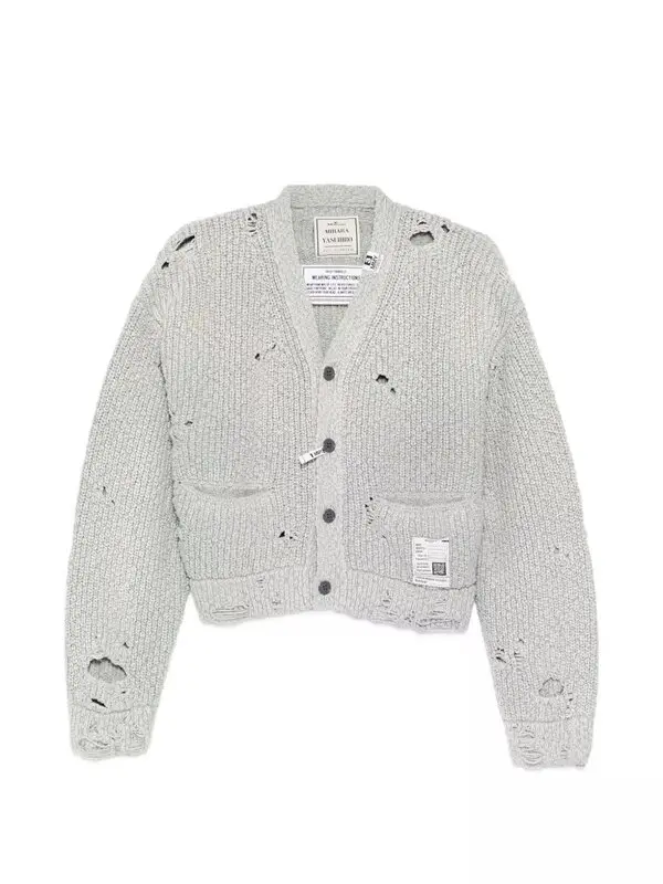 Mihara Yasuhiro Distressed Cardigan - Grey