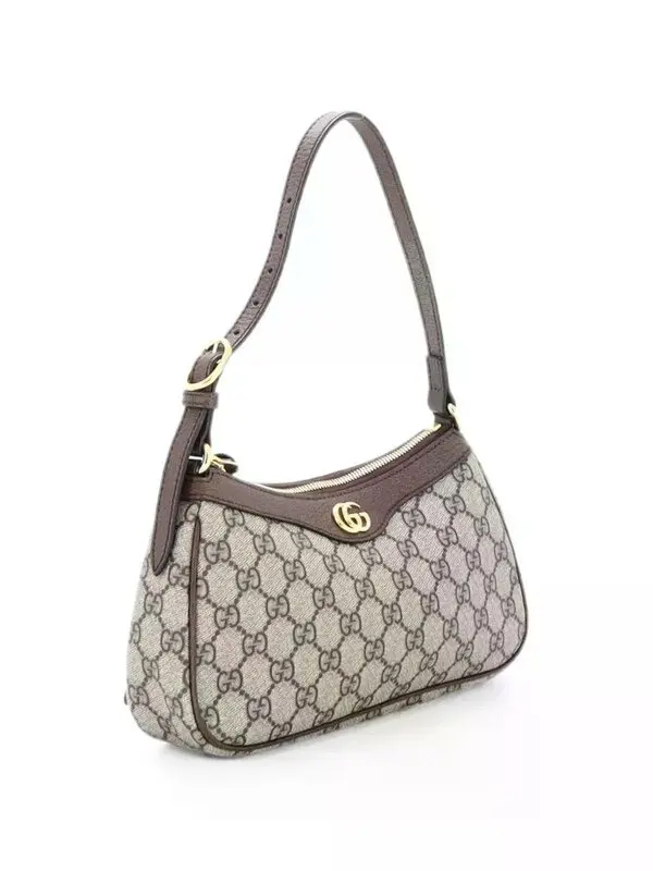 Gucci Ophidia Zip Pochette Gg Coated Canvas Small Shoulder Bag