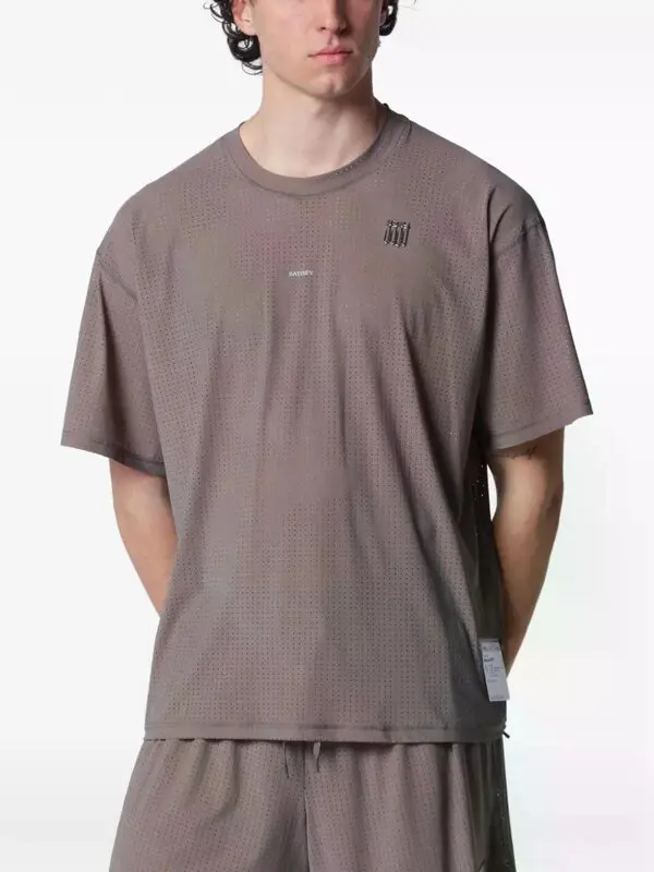 Satisfy Space-o Perforated T-shirt - Brown